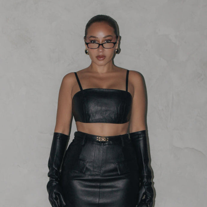 LEATHER MADAME MAXI SKIRT – LA VOÛTE